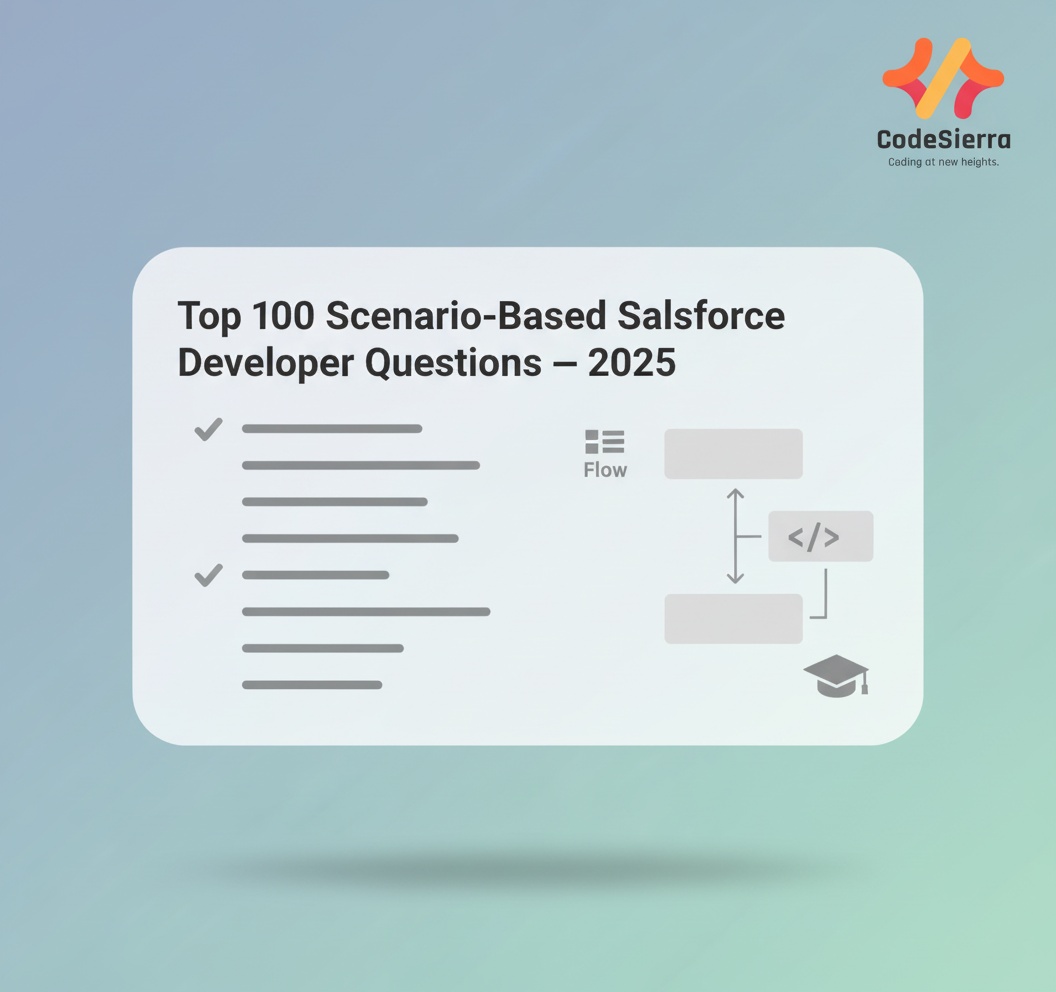 Top 100 Scenario-Based Salesforce Developer Interview Questions (2025) — Real interview ...